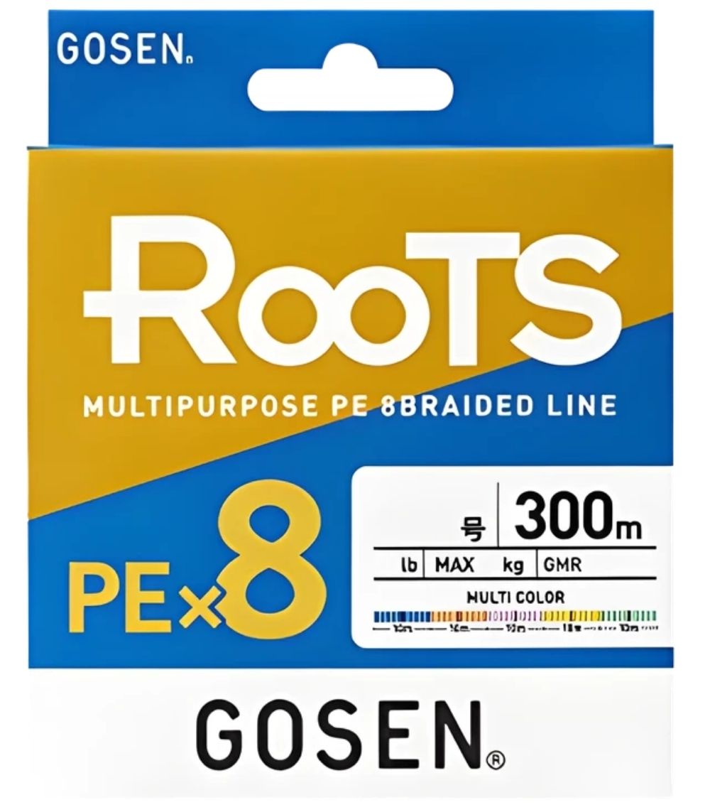Gosen Roots PE ×8 300m Braided Fishing Line – Barracuda Dubai
