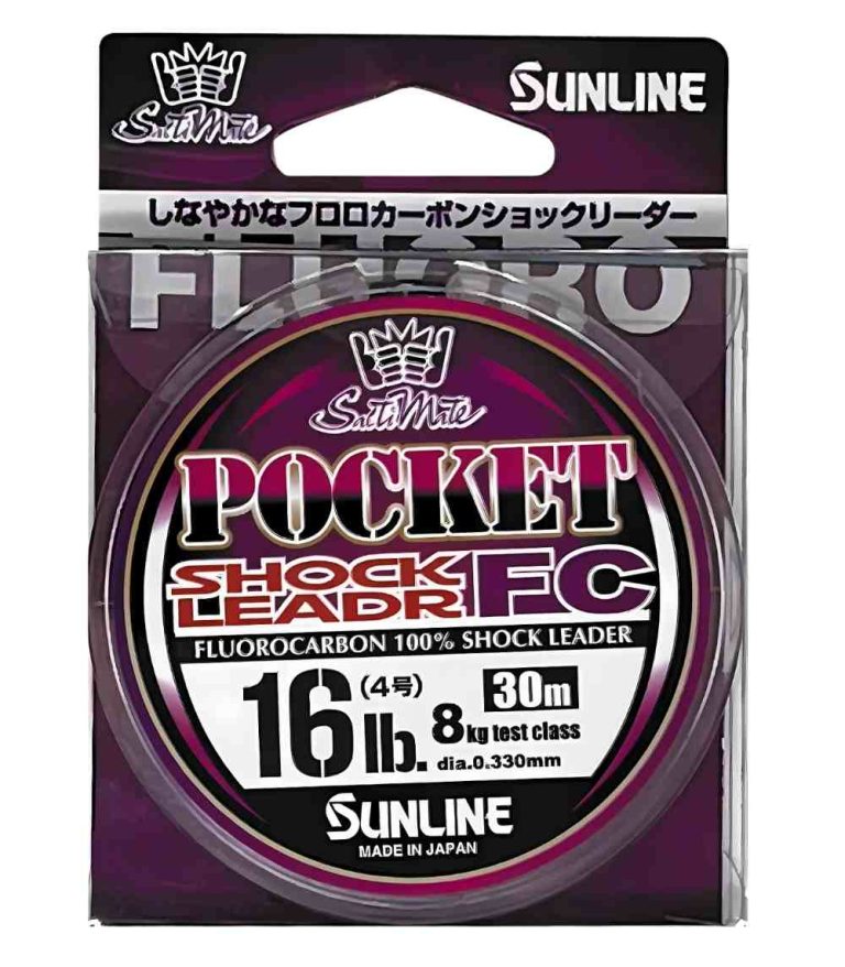 Sunline SaltiMate Pocket Shock Leader FC Line – Abrasion Resistant ...